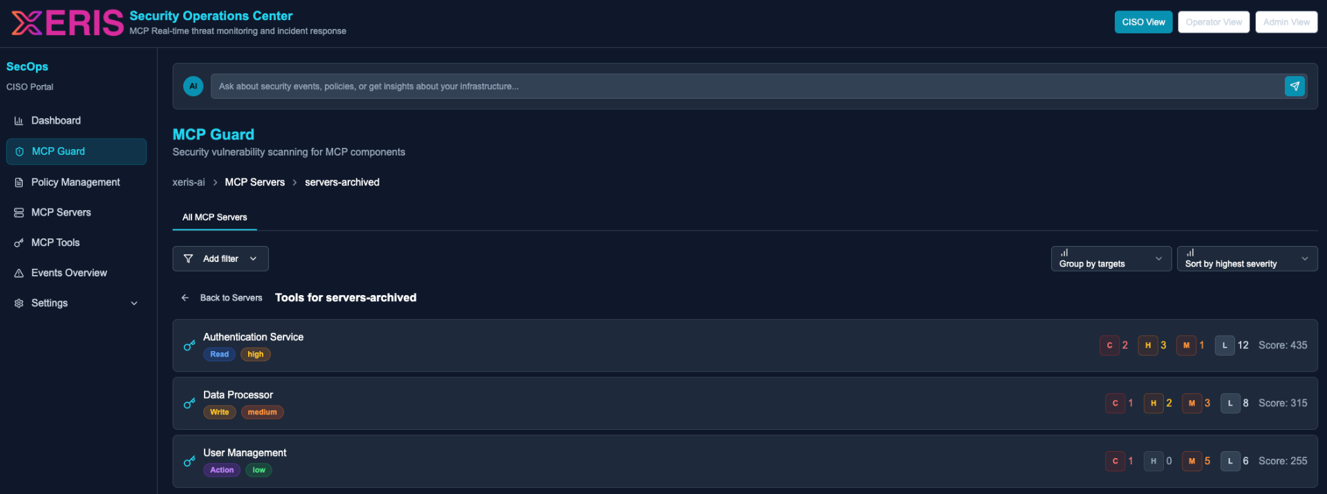 Xeris - Secured MCP Gateway