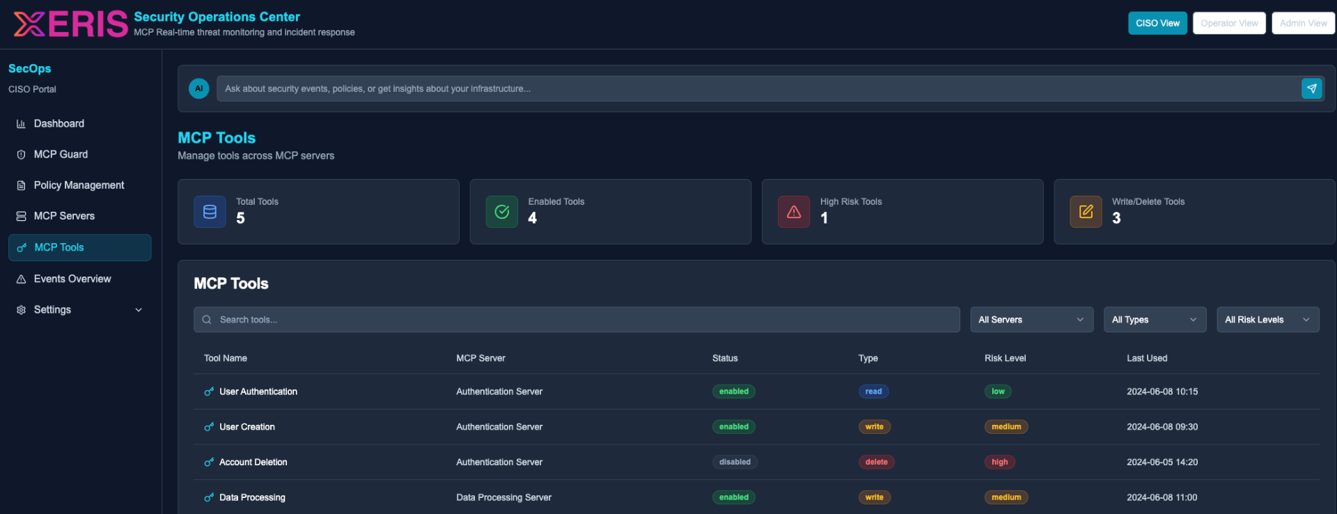 Xeris - Secured MCP Gateway